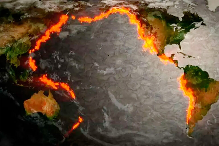 Cinturón de Fuego del Pacifico: donde la energía moldea al planeta ...